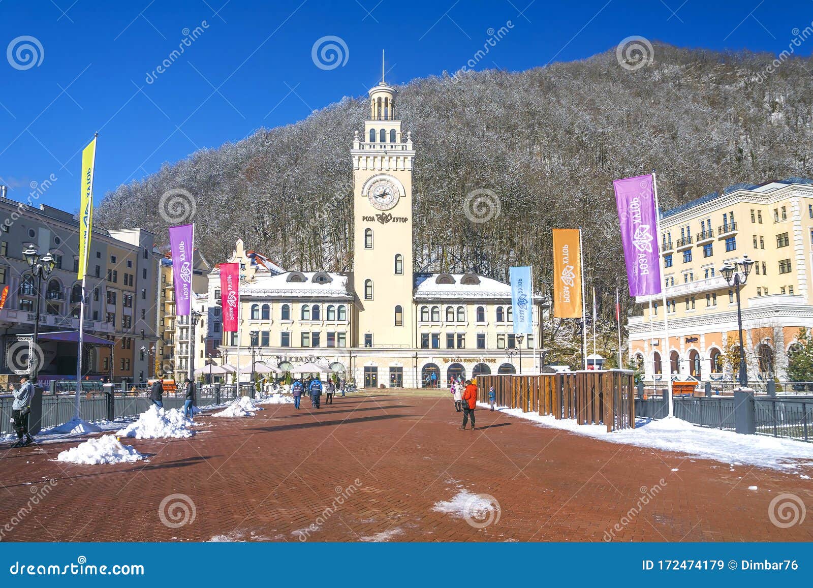 SOCHI, RUSSIA-DECEMBER 5, 2019: Rosa Khutor Ski Resort in Sochi ...