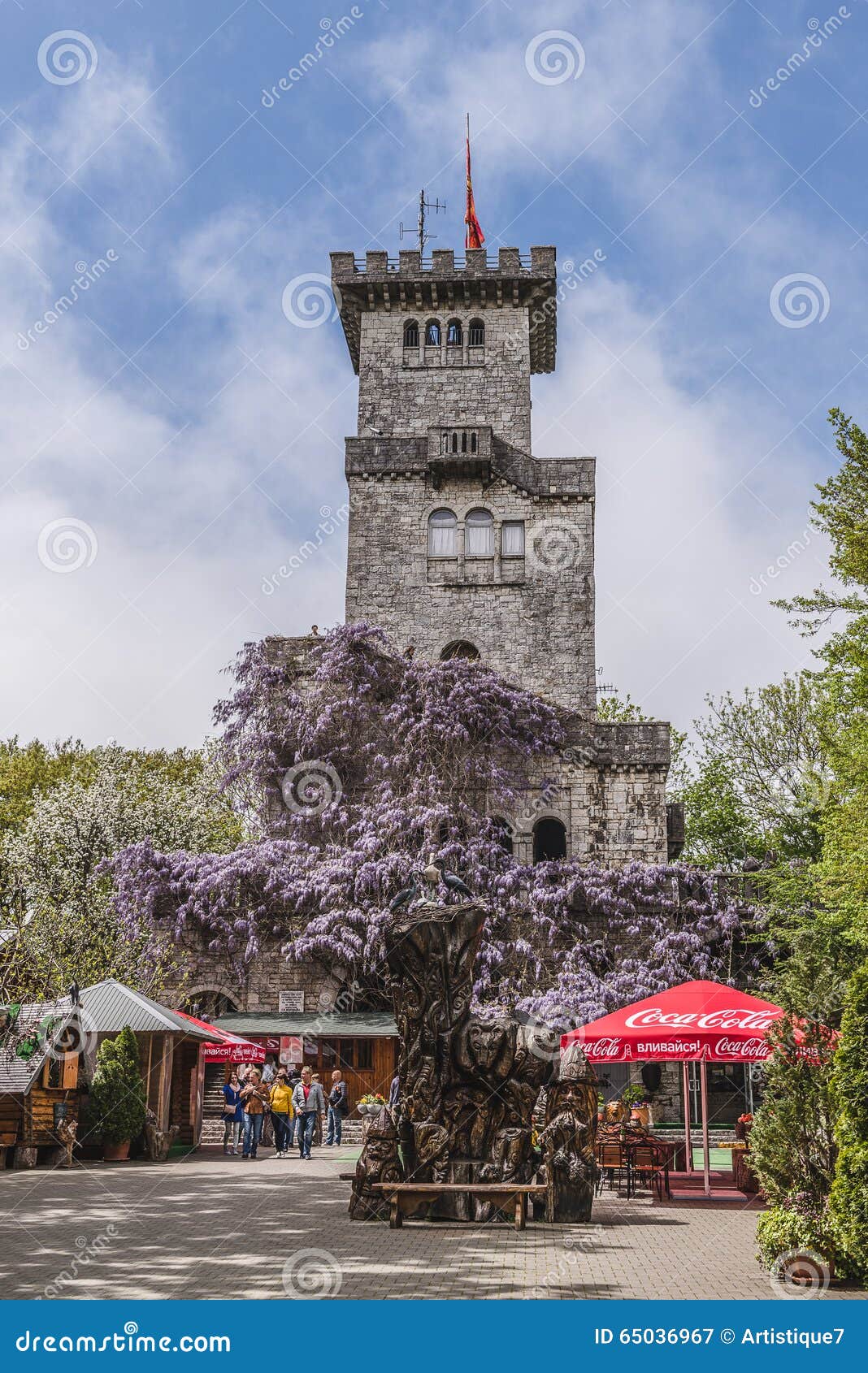 SOCHI, RUSSIA, MAY 10, 2015: Akhun Tower Observation Site Editorial ...