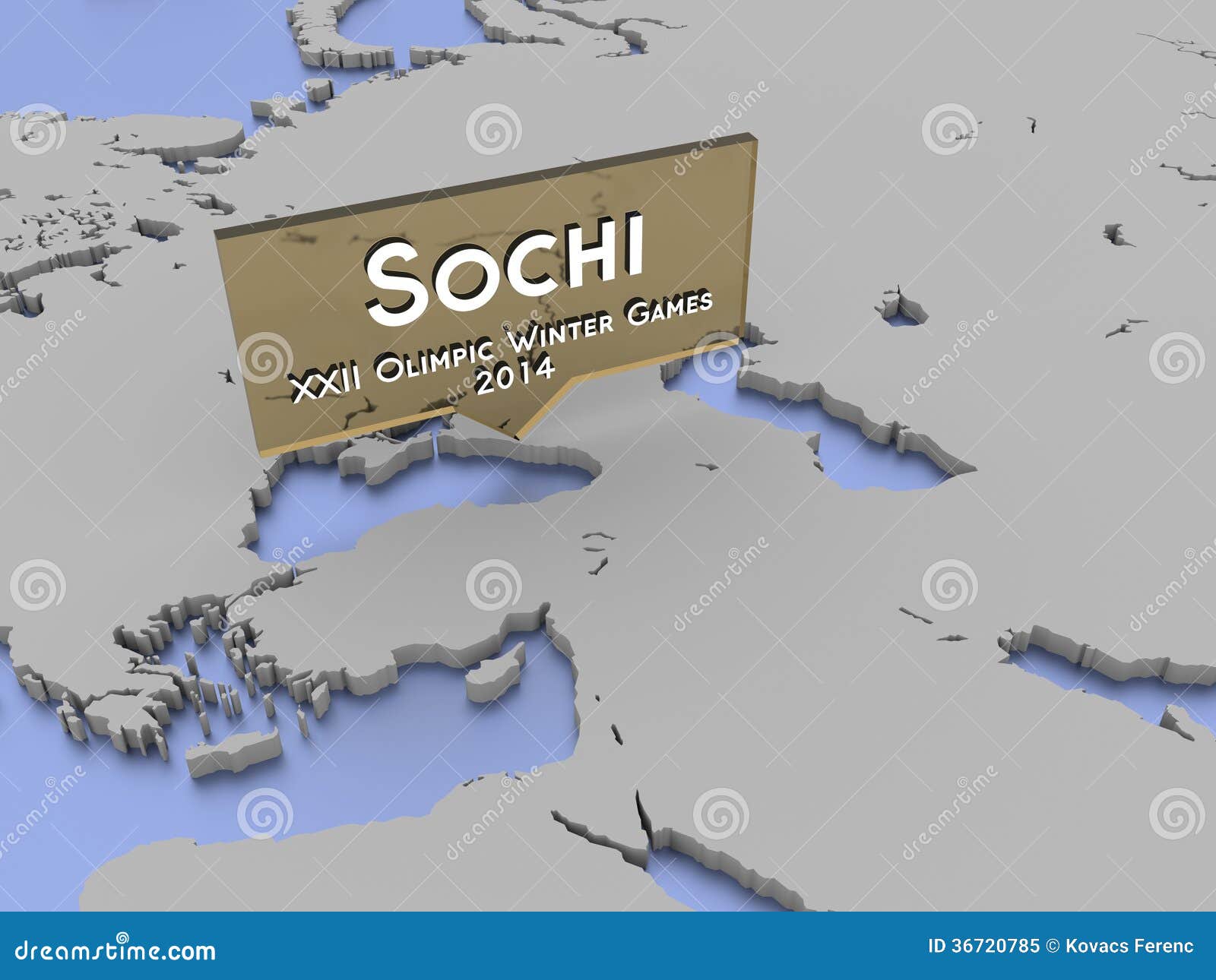 Sochi, Russia, 2014 - XXII Olimpic Winter Games Stock Image - Image of ...