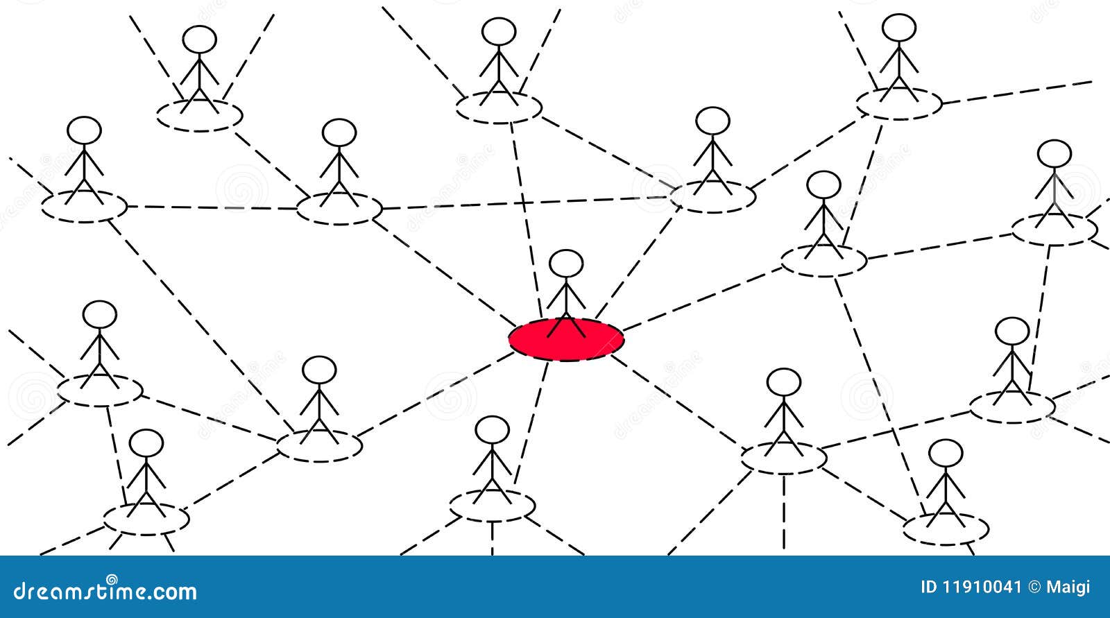 Sociaal netwerk vector illustratie. Illustration of illustratie - 11910041