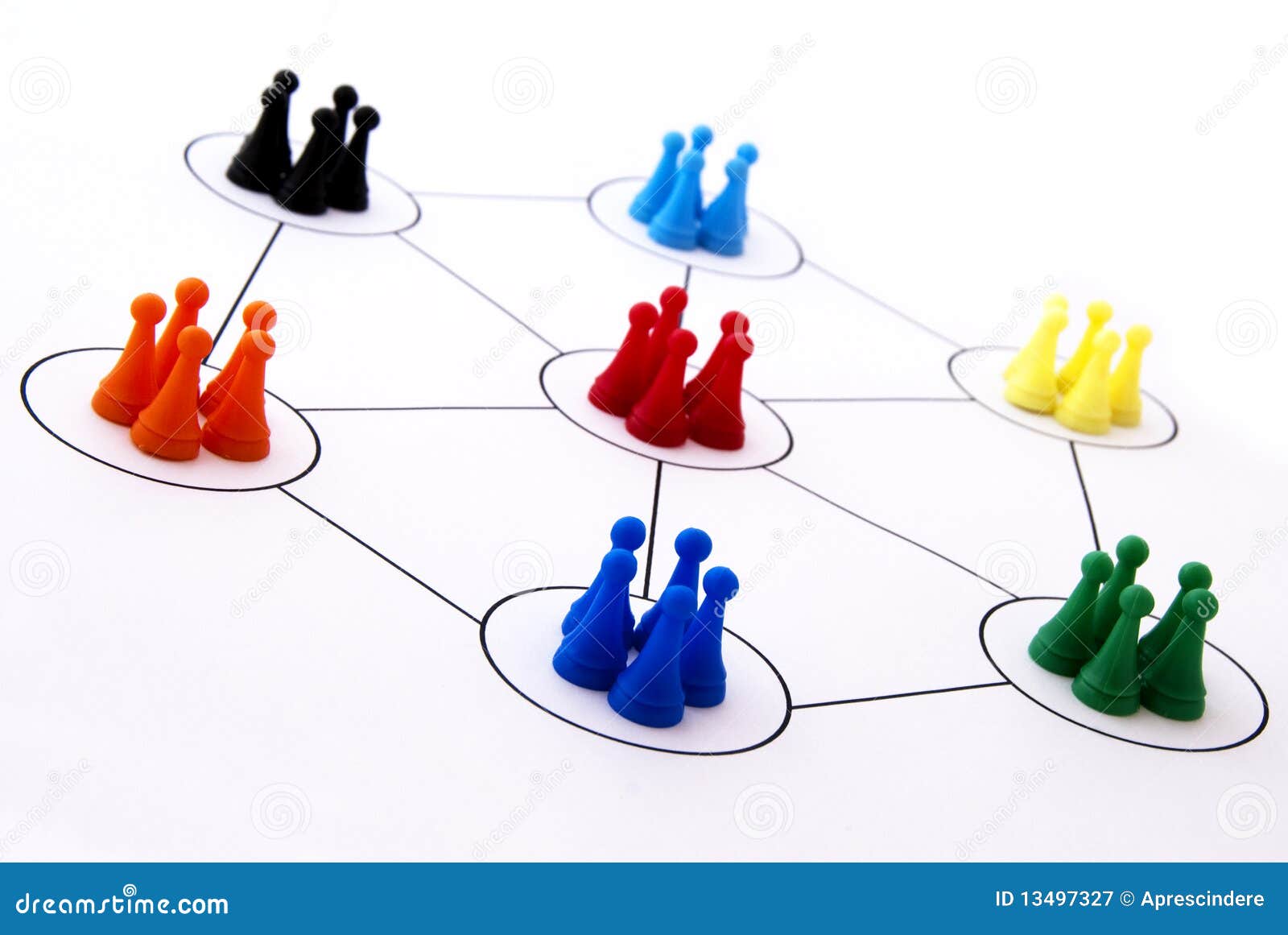 Sociaal netwerk stock afbeelding. Image of diagram, communiceer - 13497327