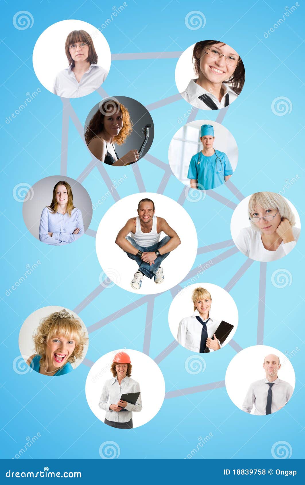 Sociaal netwerk stock foto. Image of sociaal, contactpersoon - 18839758