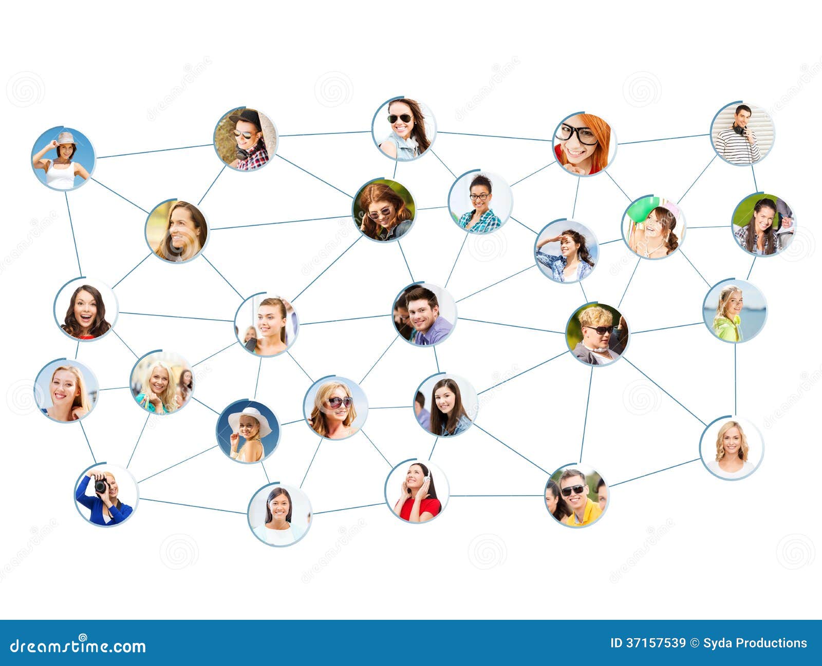 Sociaal netwerk stock afbeelding. Image of koppeling - 37157539