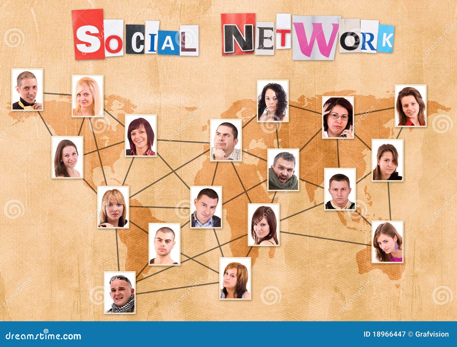 Sociaal netwerkconcept stock afbeelding. Image of mens - 18966447