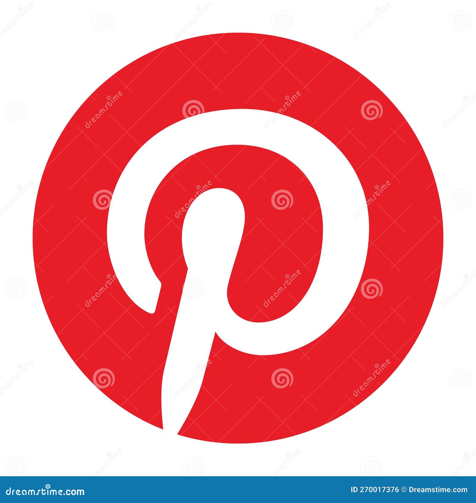 Pinterest icon vector logo editorial photo. Illustration of famous ...