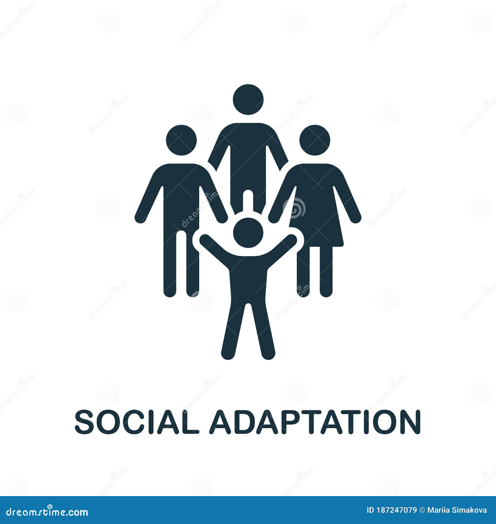 Social Adaptation Icon. Simple Element from Child Development ...