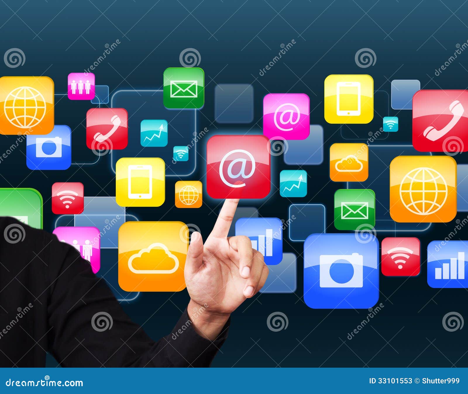 Social application icon stock image. Image of media, marketing - 33101553