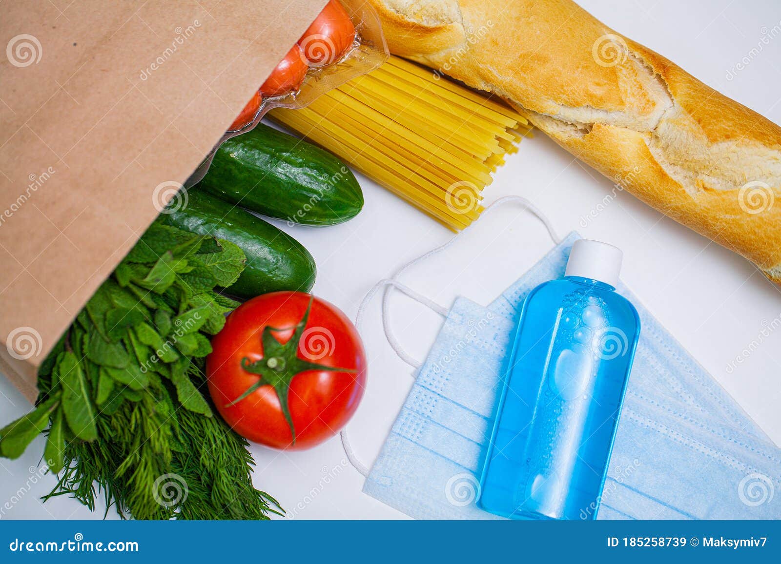 Social Assistance Package with Products for People in Need Help Stock ...
