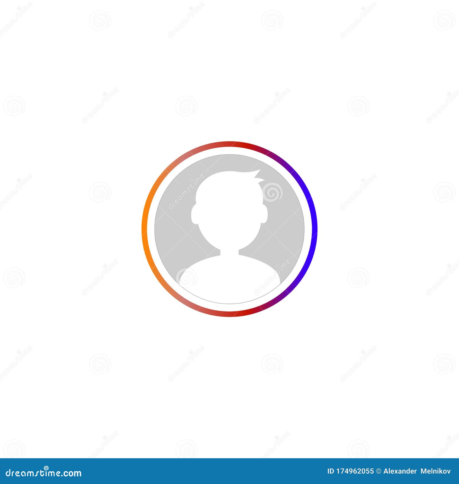 Social Avatar Stories Gradient Frame Icon. Vector Illustration Eps 10 ...