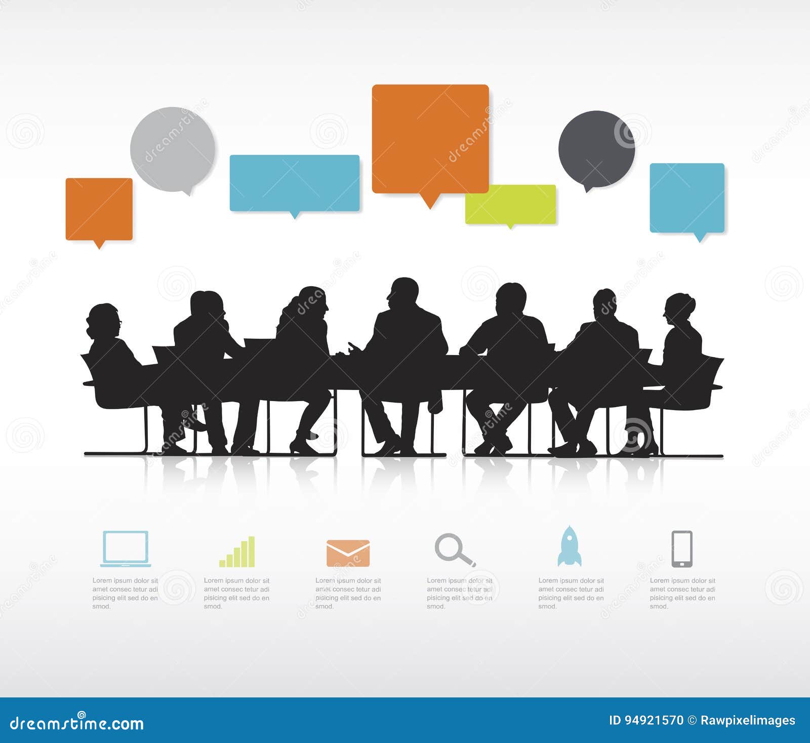Social Business Gathering Meeting Concept Stock Illustration ...