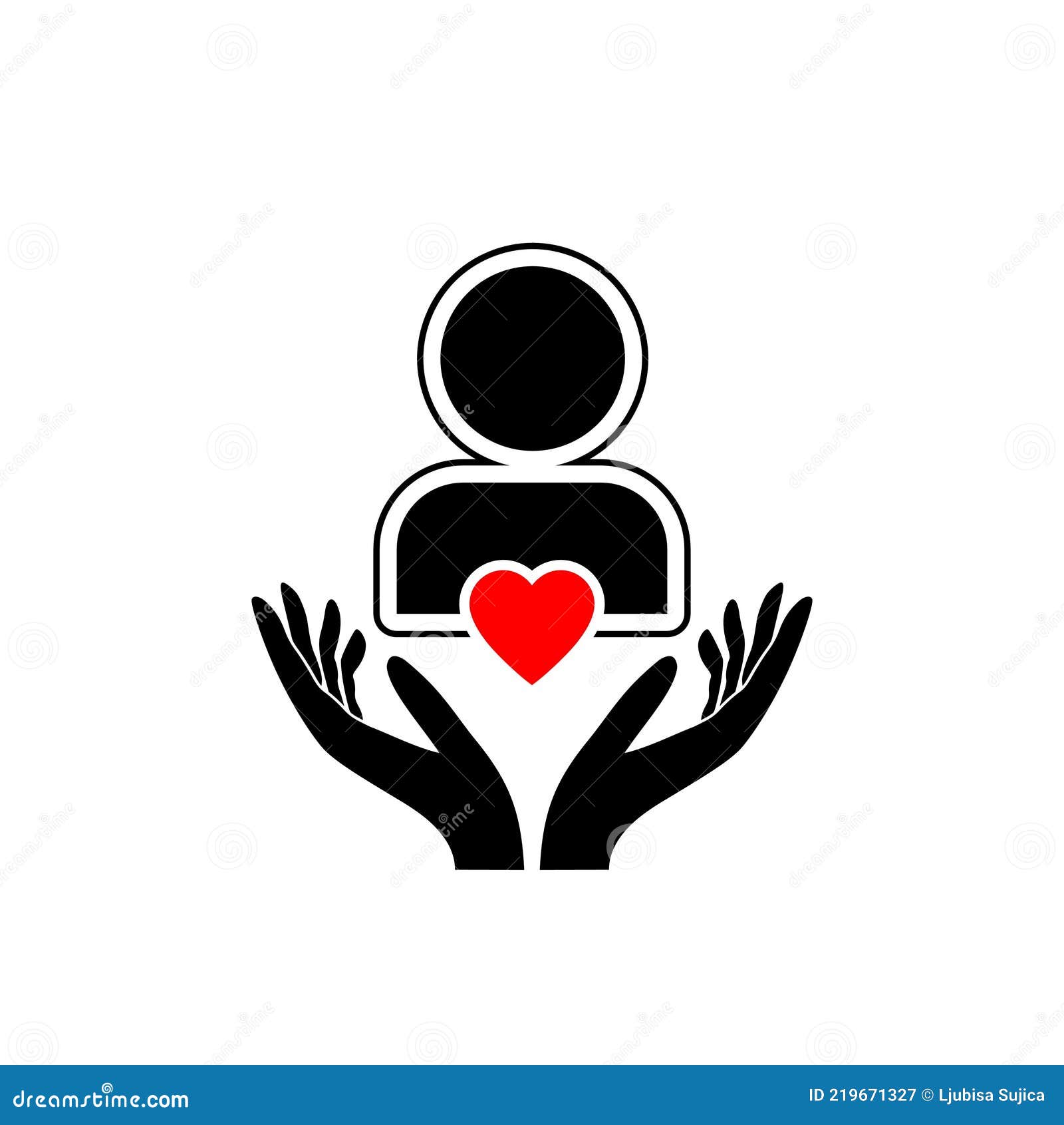 Social Care Icon Isolated on White Background Stock Vector ...