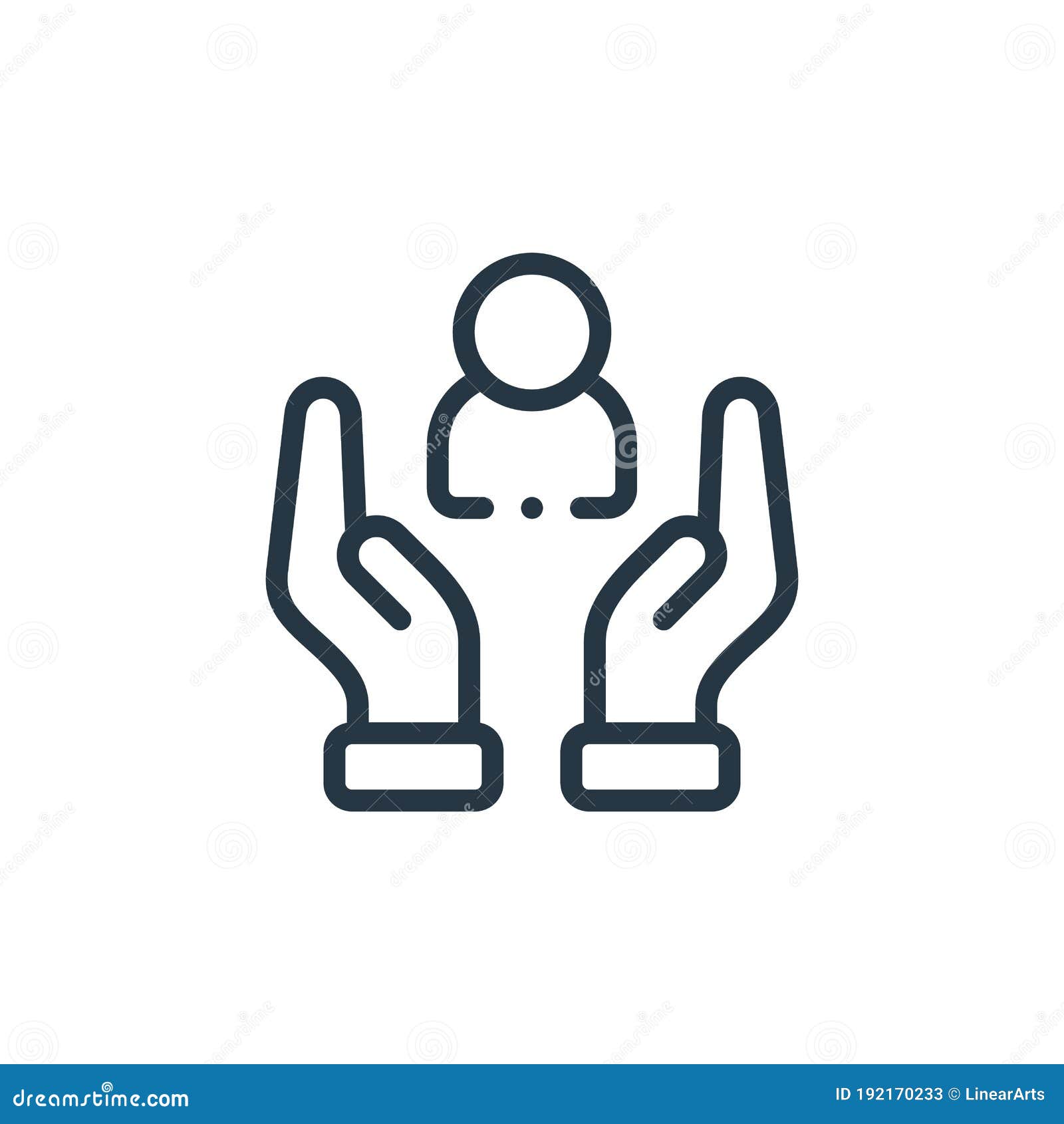 Social Care Icon Vector from Charity Concept. Thin Line Illustration of ...