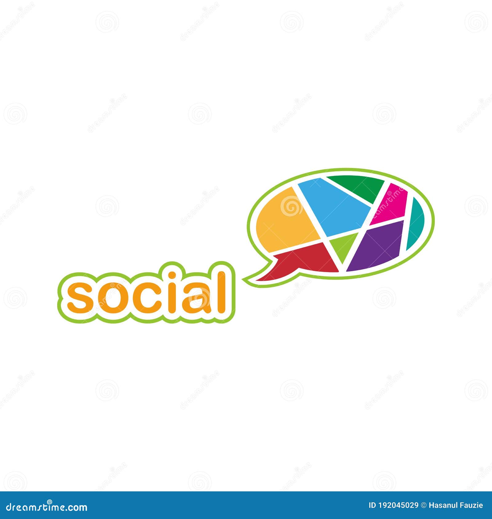 Social Chat Group Logo Vector Stock Vector - Illustration of group ...