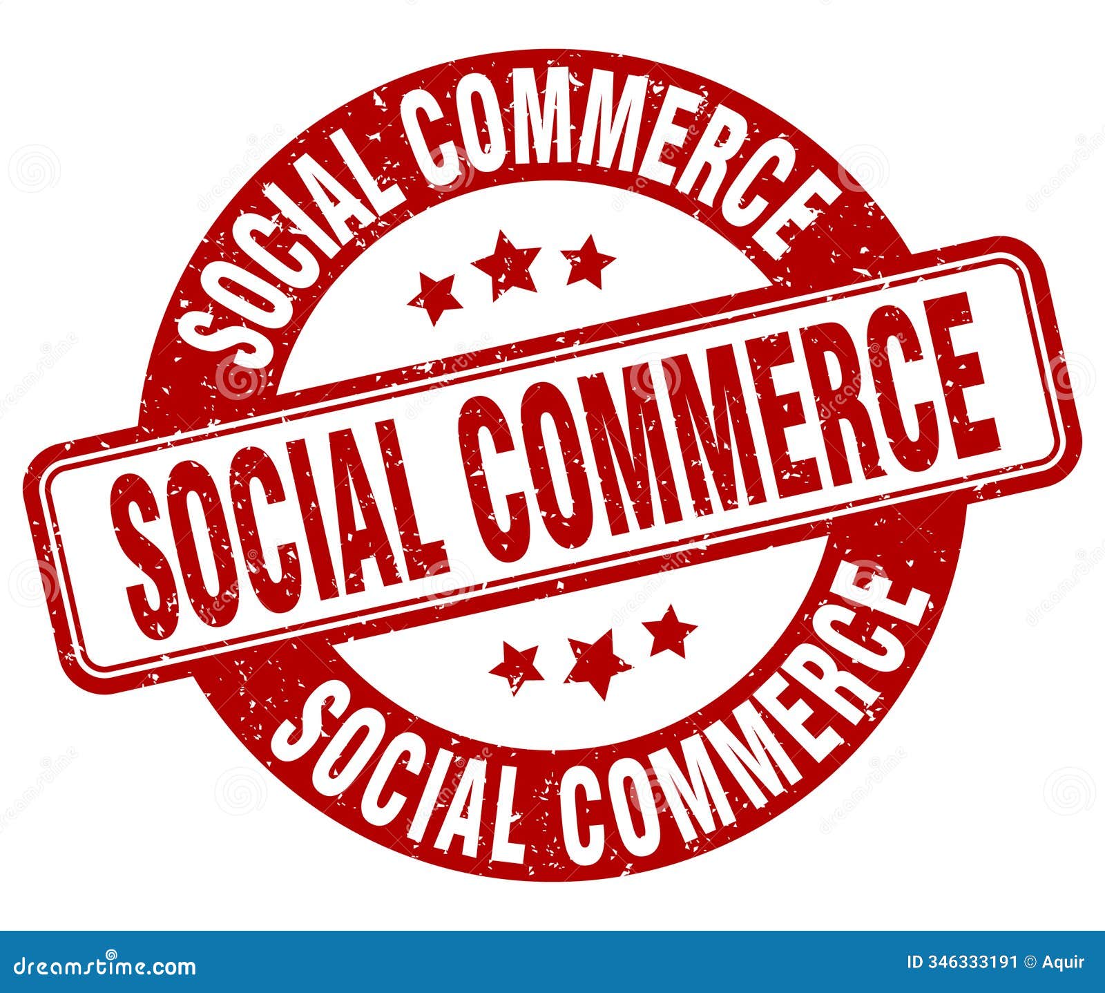 Social Commerce Stamp. Social Commerce Label. Round Grunge Sign Stock ...