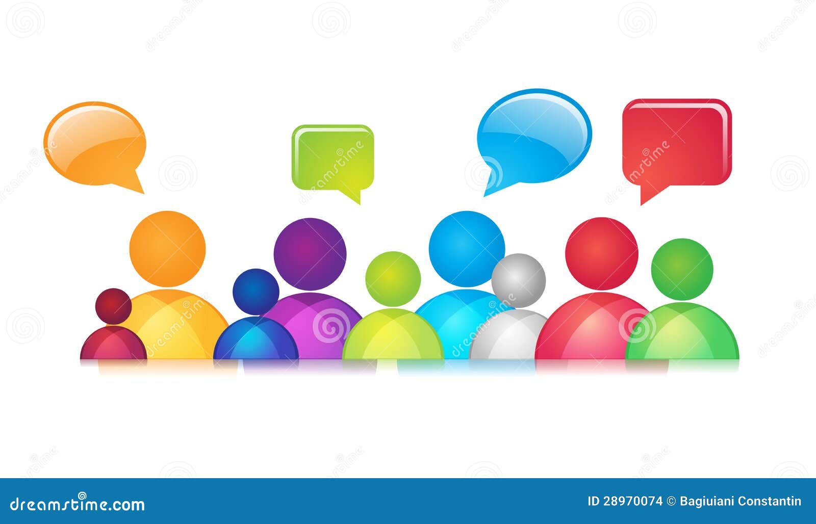 Social Communication stock vector. Illustration of community - 28970074