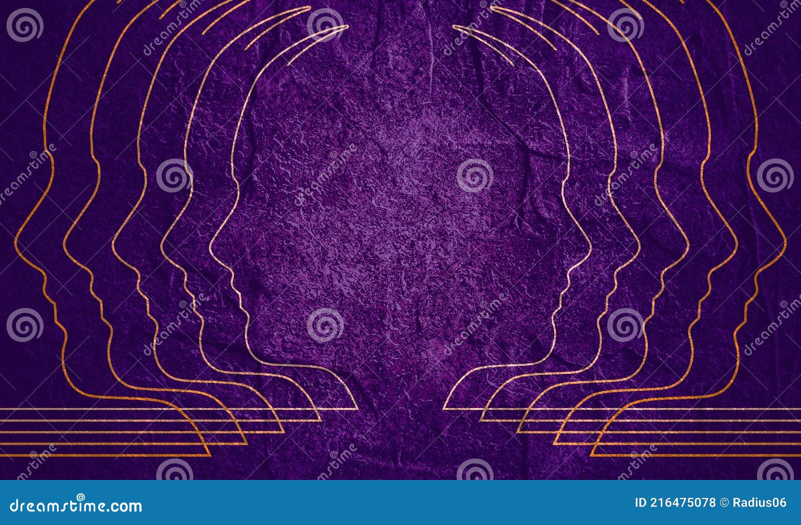 Social Communication Concept. Stone Texture. Thin Line Stock ...