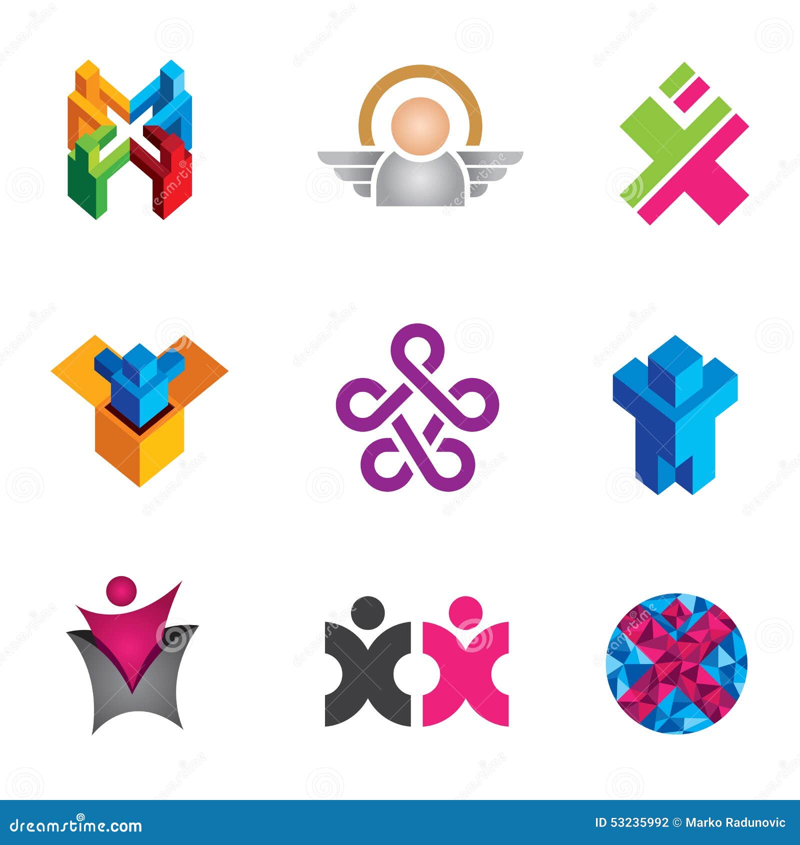 Social Connecting People and Success in Modern World Stock Illustration ...