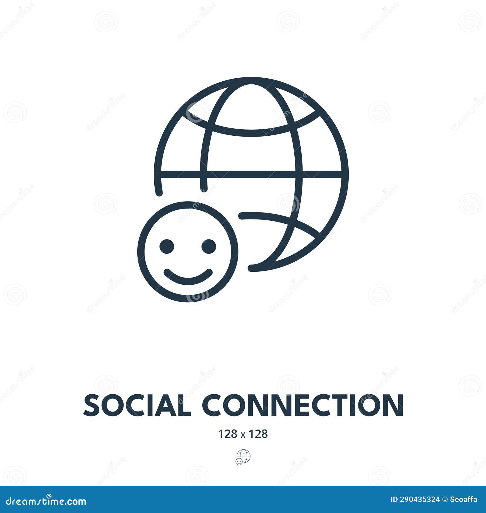 Social Connection Icon. Interaction, Communication, Networking ...