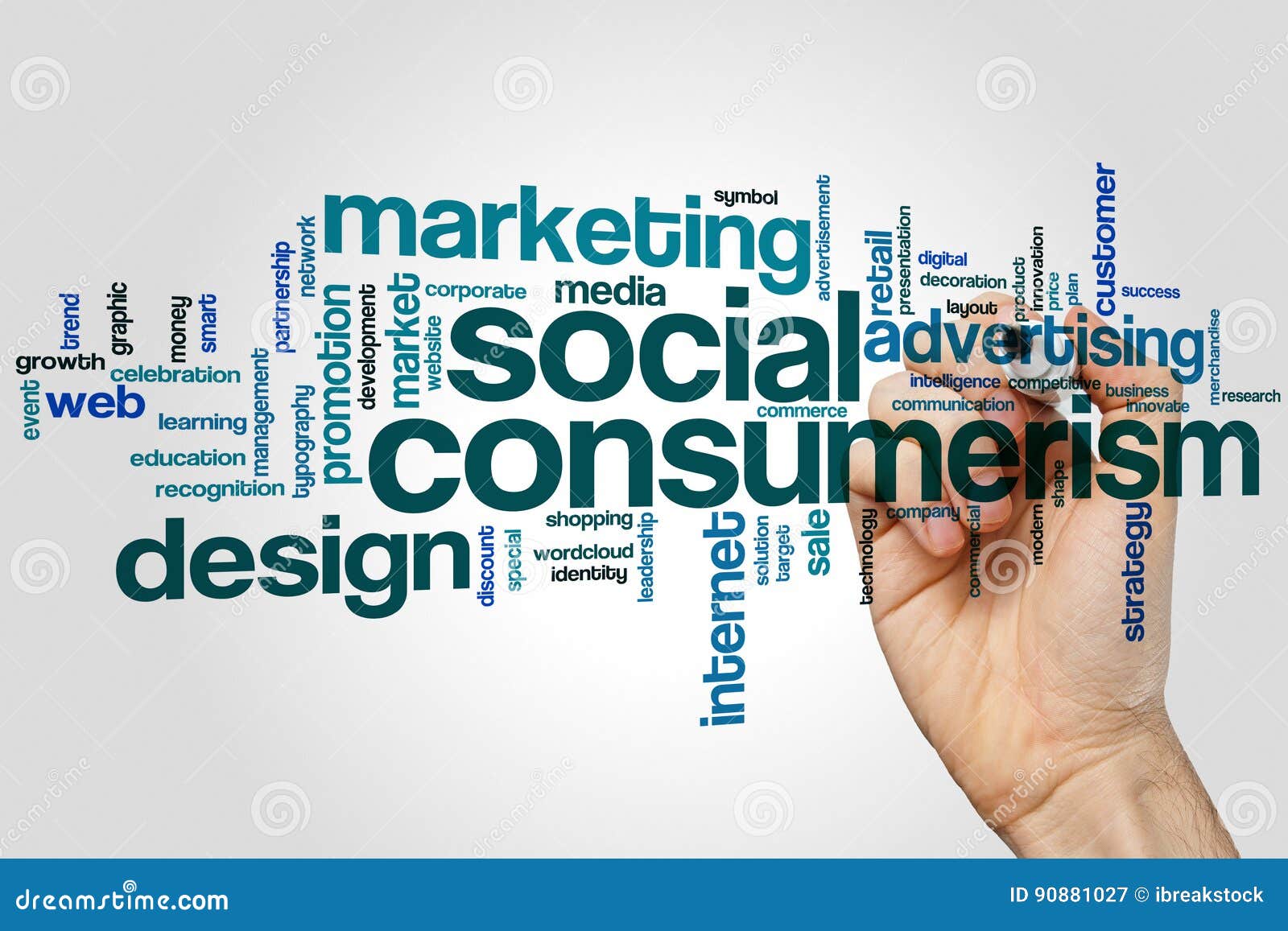 Social Consumerism Word Cloud Stock Image - Image of market, business ...