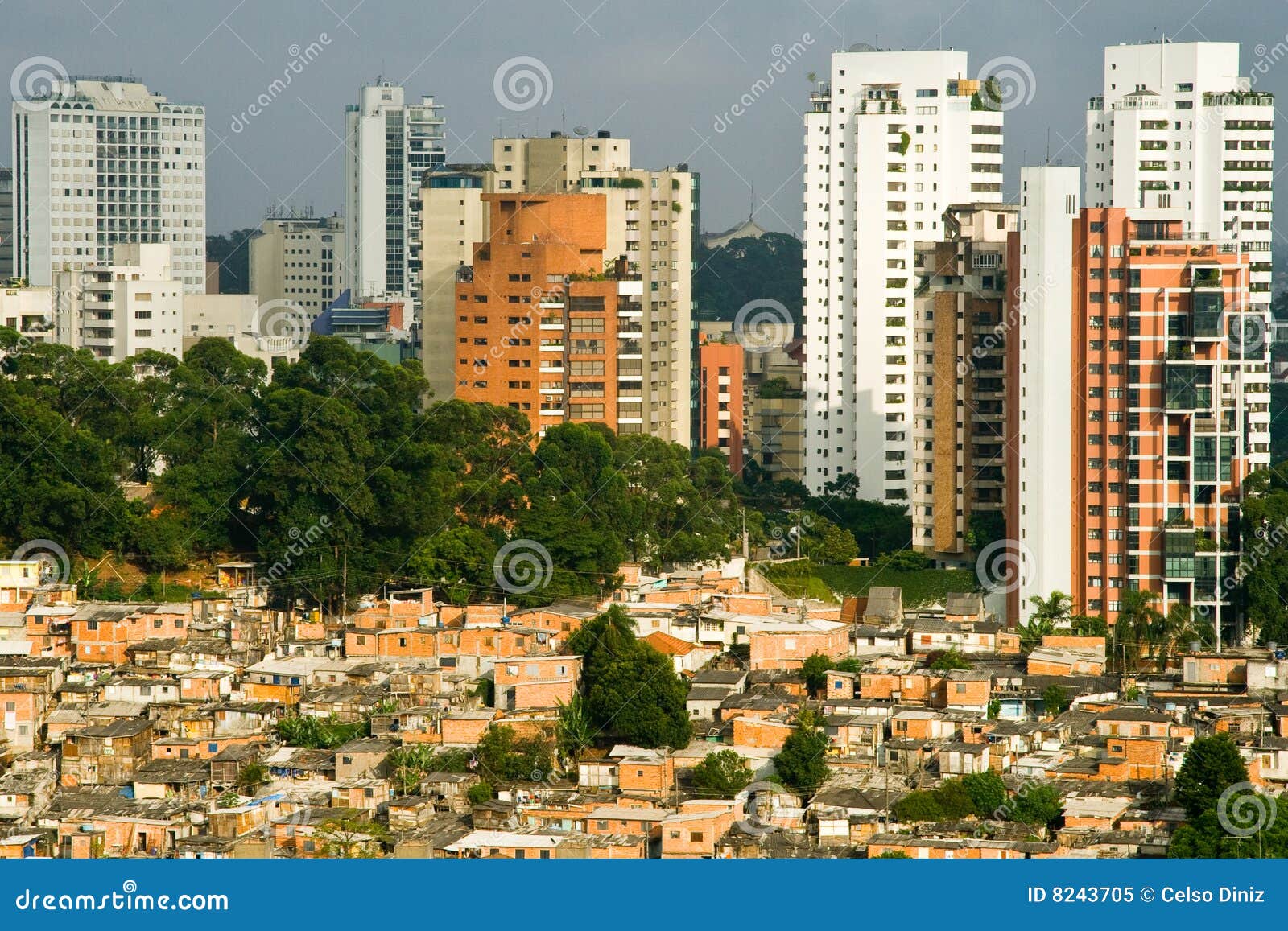 Sao Paulo cityscape stock image. Image of residences, rise - 8243705