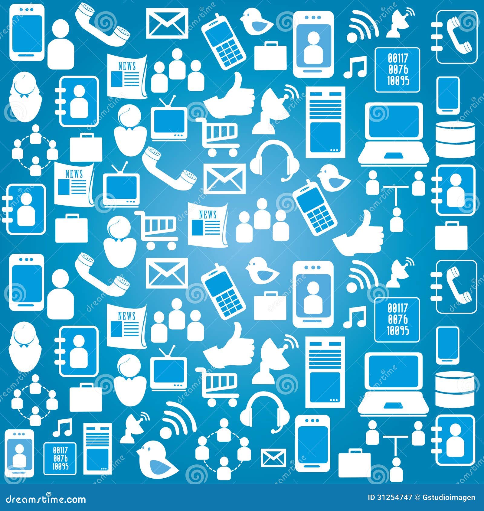 Social design stock vector. Illustration of emails, people - 31254747