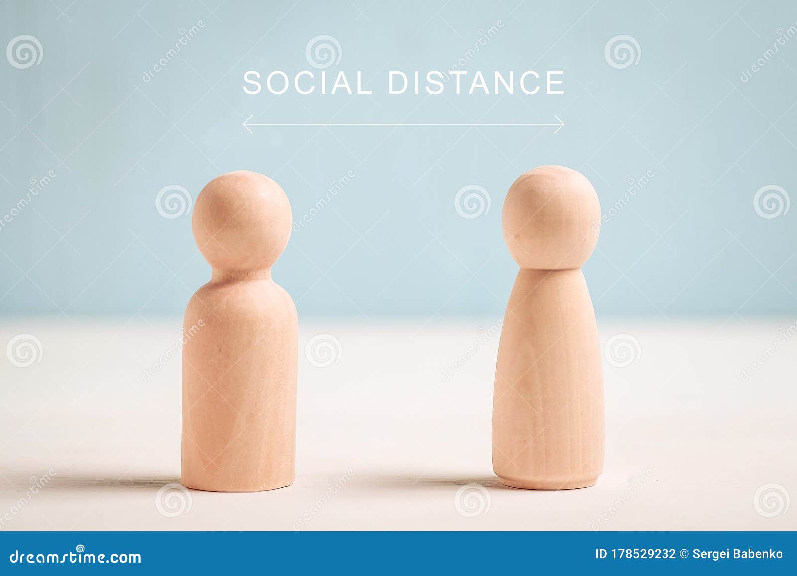 Social Distance Concept - Abstract Figures of People Stock Photo ...