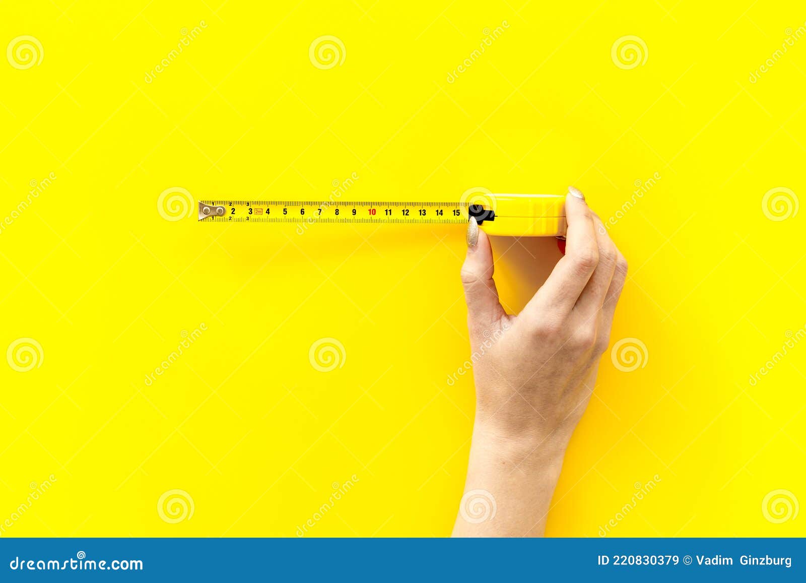 Social Distance Concept with Metal Ruler, Top View Stock Image - Image ...