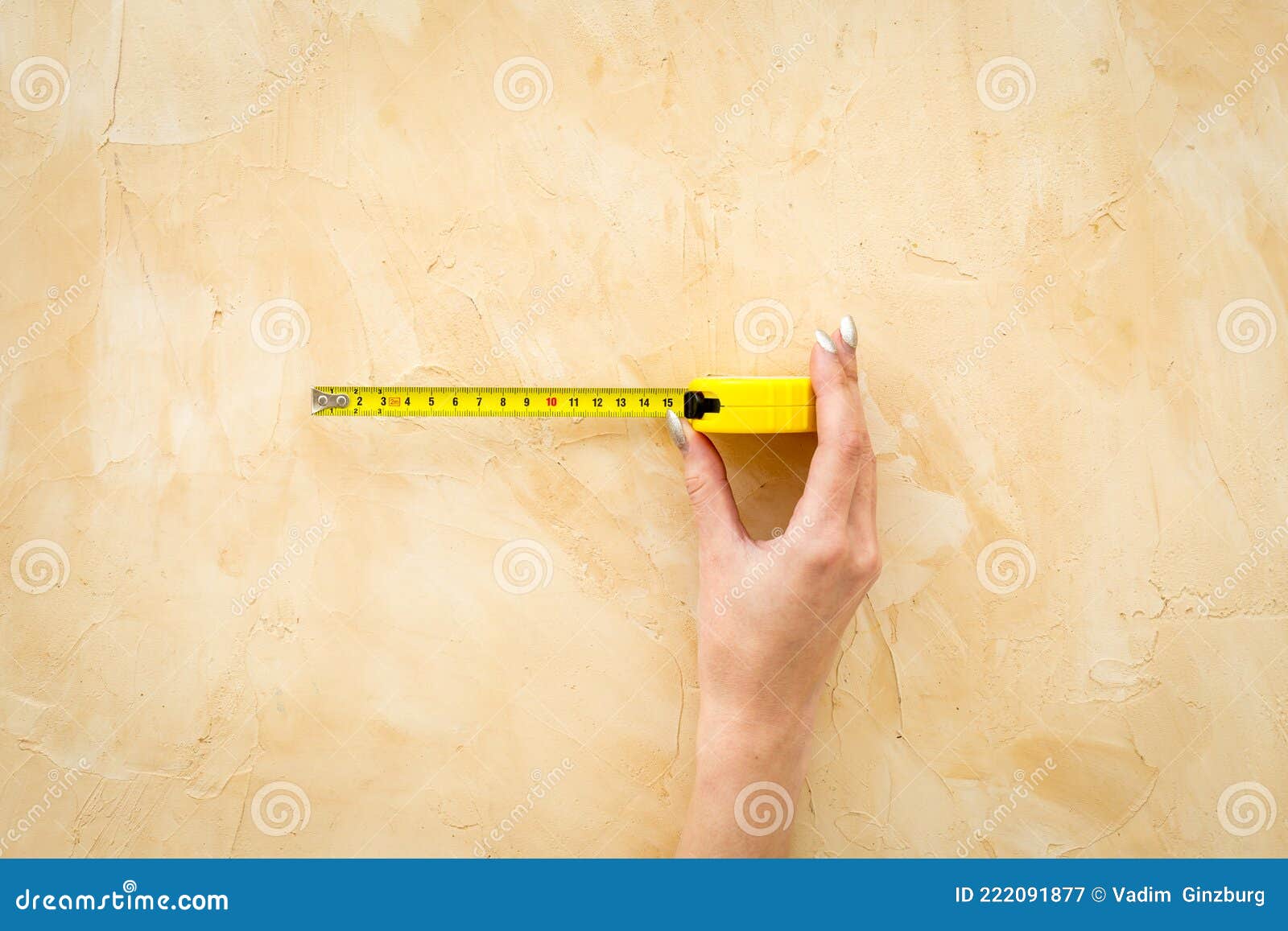 Social Distance Concept with Metal Ruler, Top View Stock Image - Image ...