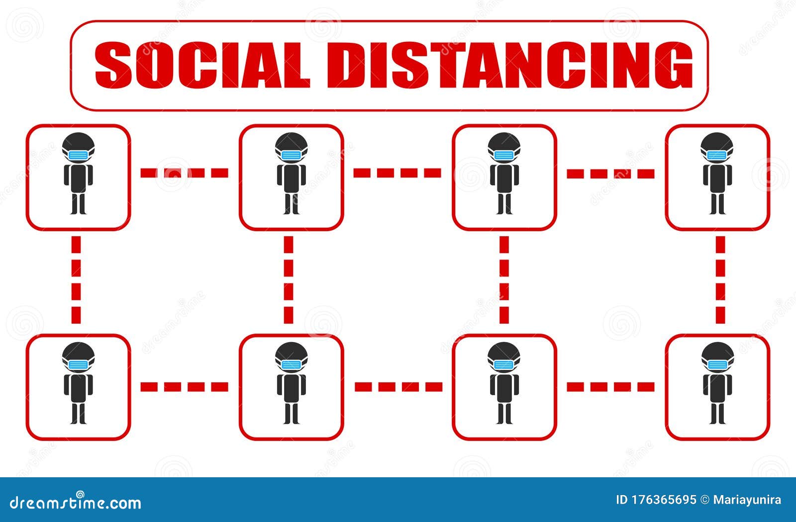 Social distance stock illustration. Illustration of background - 176365695