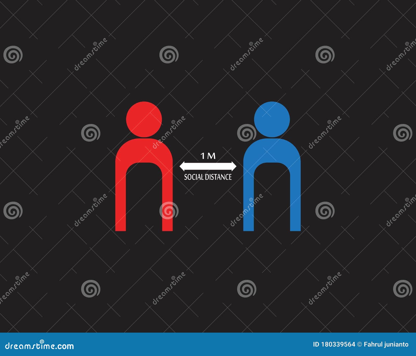 Social Distance Logo Vector Template Stock Illustration - Illustration ...