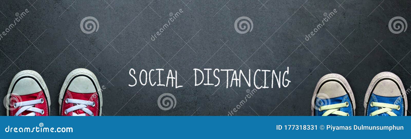 Social Distance. Two People Keep Spaced between Each Other for Social ...