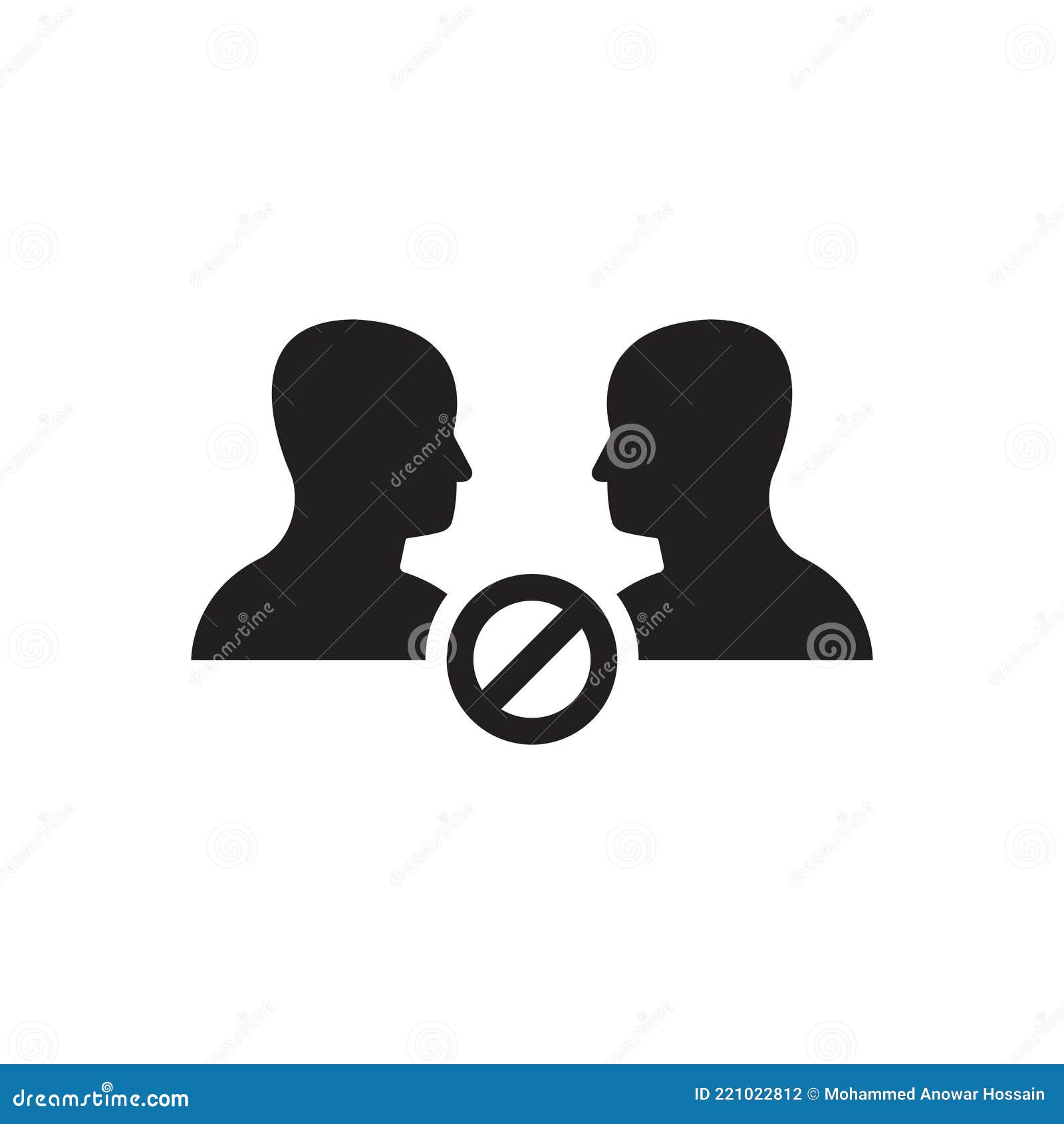 Social Distance Icon Warning Sign Symbol Vector Stock Vector ...