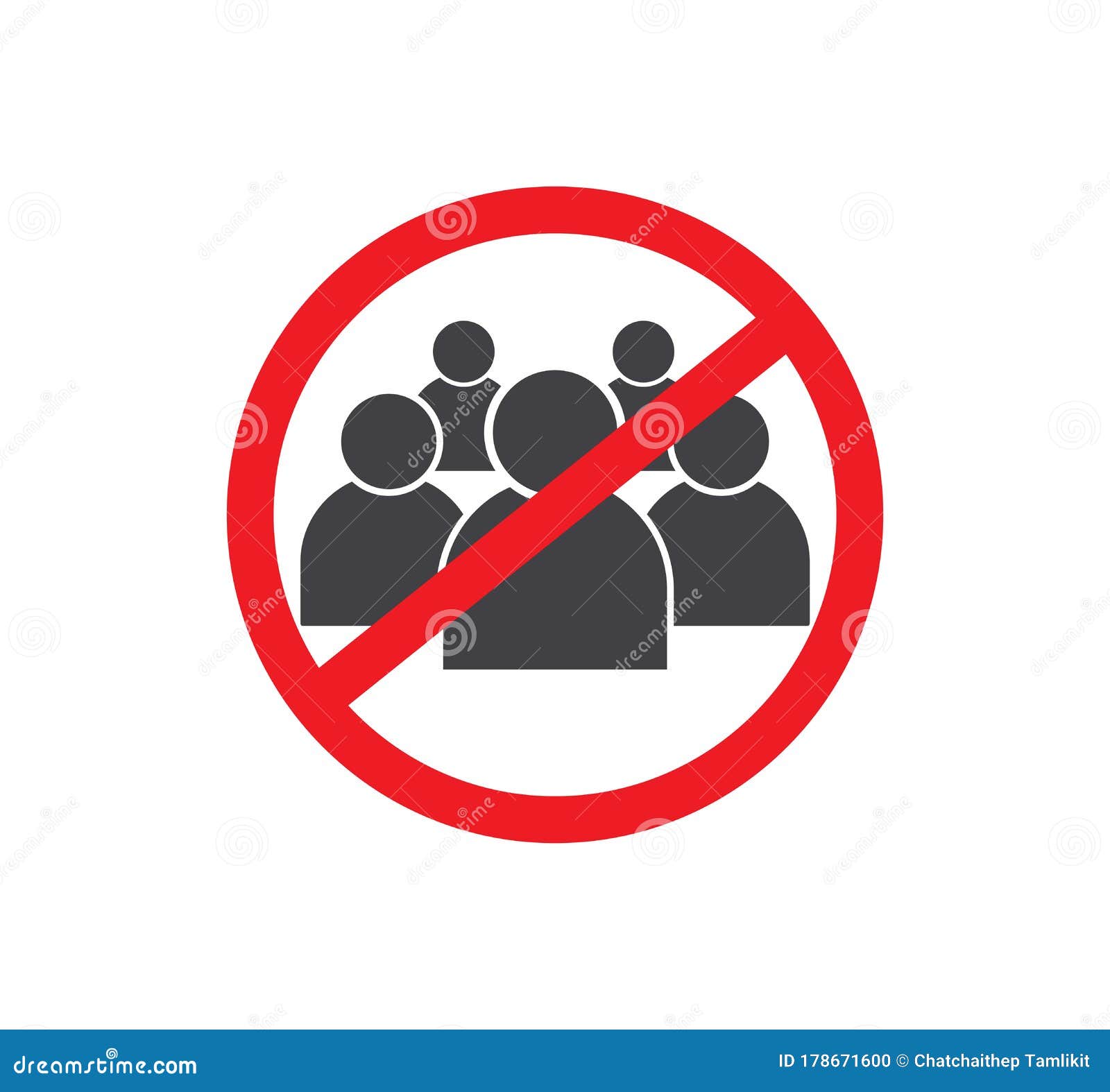 Social Distancing. Avoid Crowds Sign. Coronovirus Epidemic Protective ...