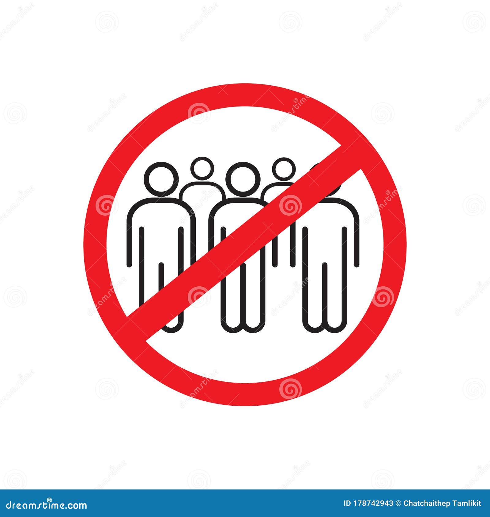 Social Distancing. Avoid Crowds Sign. Coronovirus Epidemic Protective ...