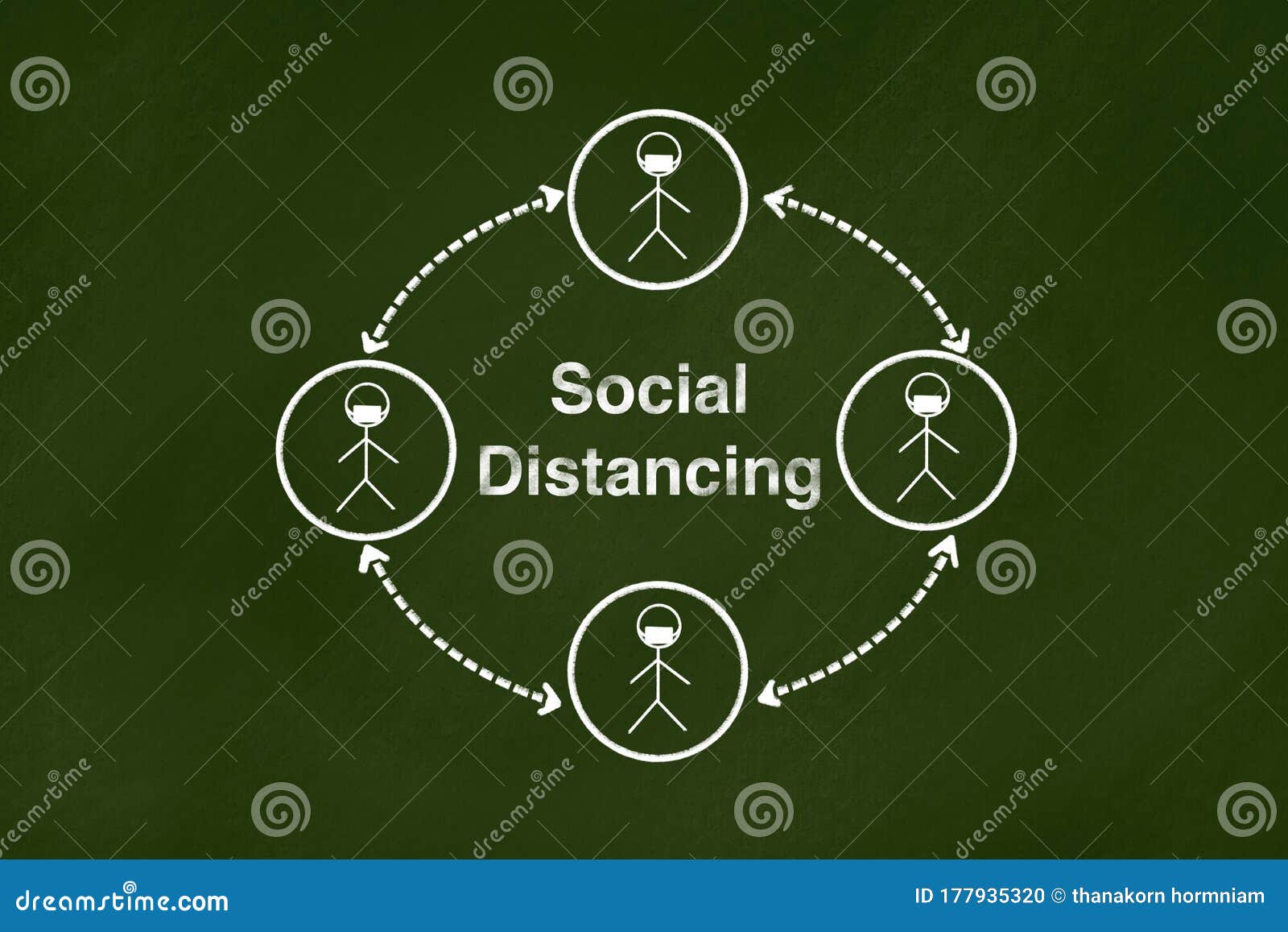 Social Distancing Background Concept, Covid-19 Crisis Stock ...
