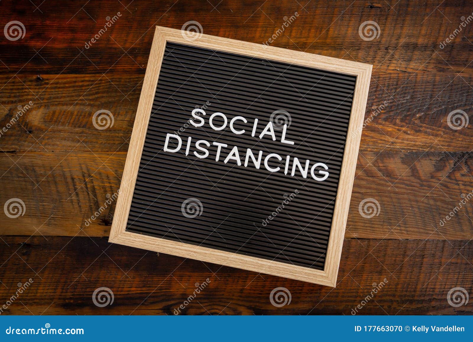 Social Distancing Centered stock photo. Image of board - 177663070