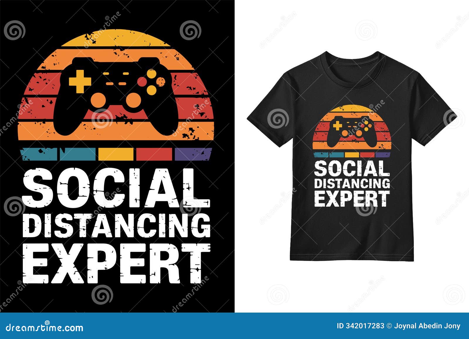 Social Distancing Expert Gaming Graphic Design Stock Illustration ...