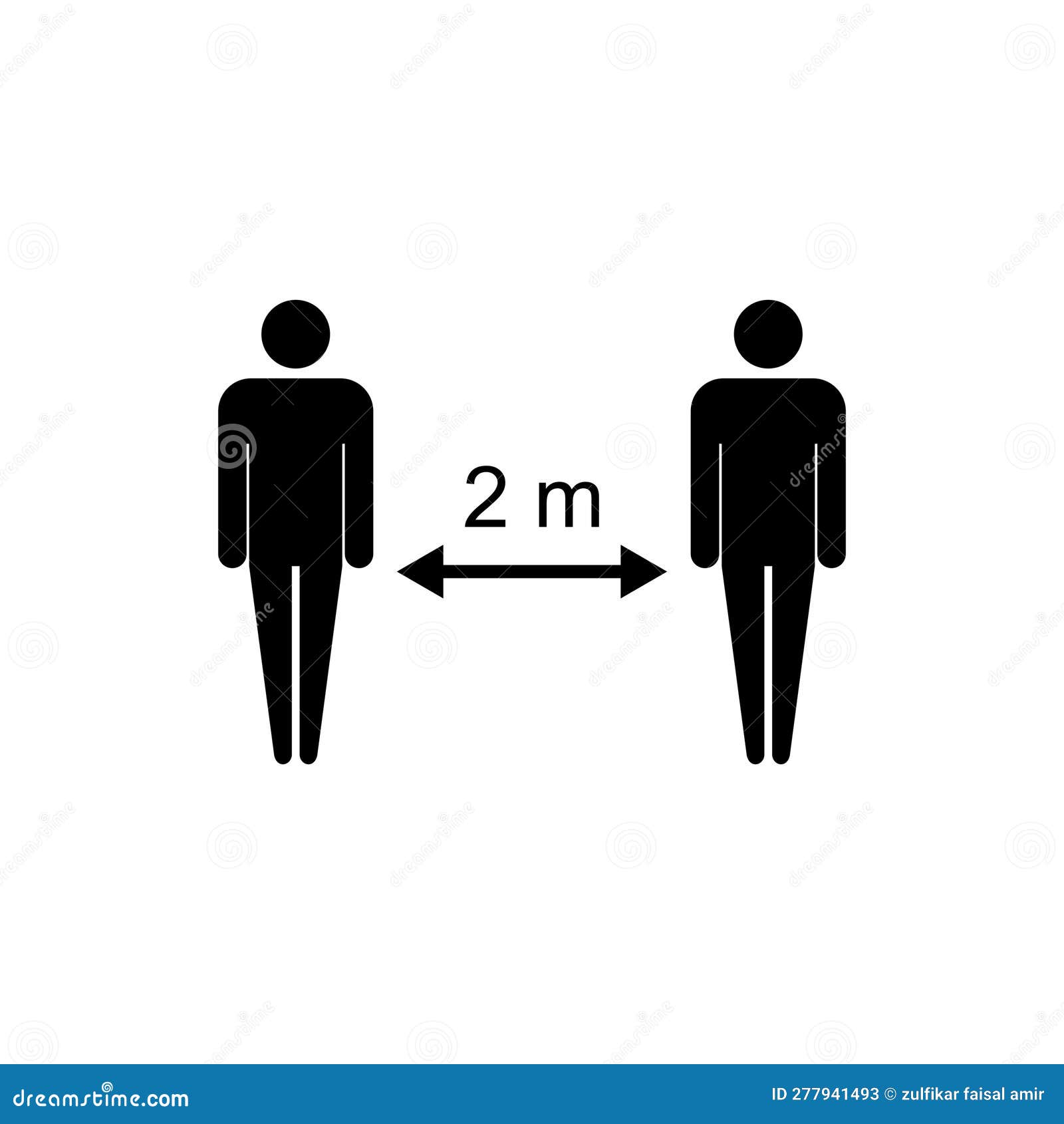 Social Distancing Icon. Social Distance Icon Stock Illustration ...