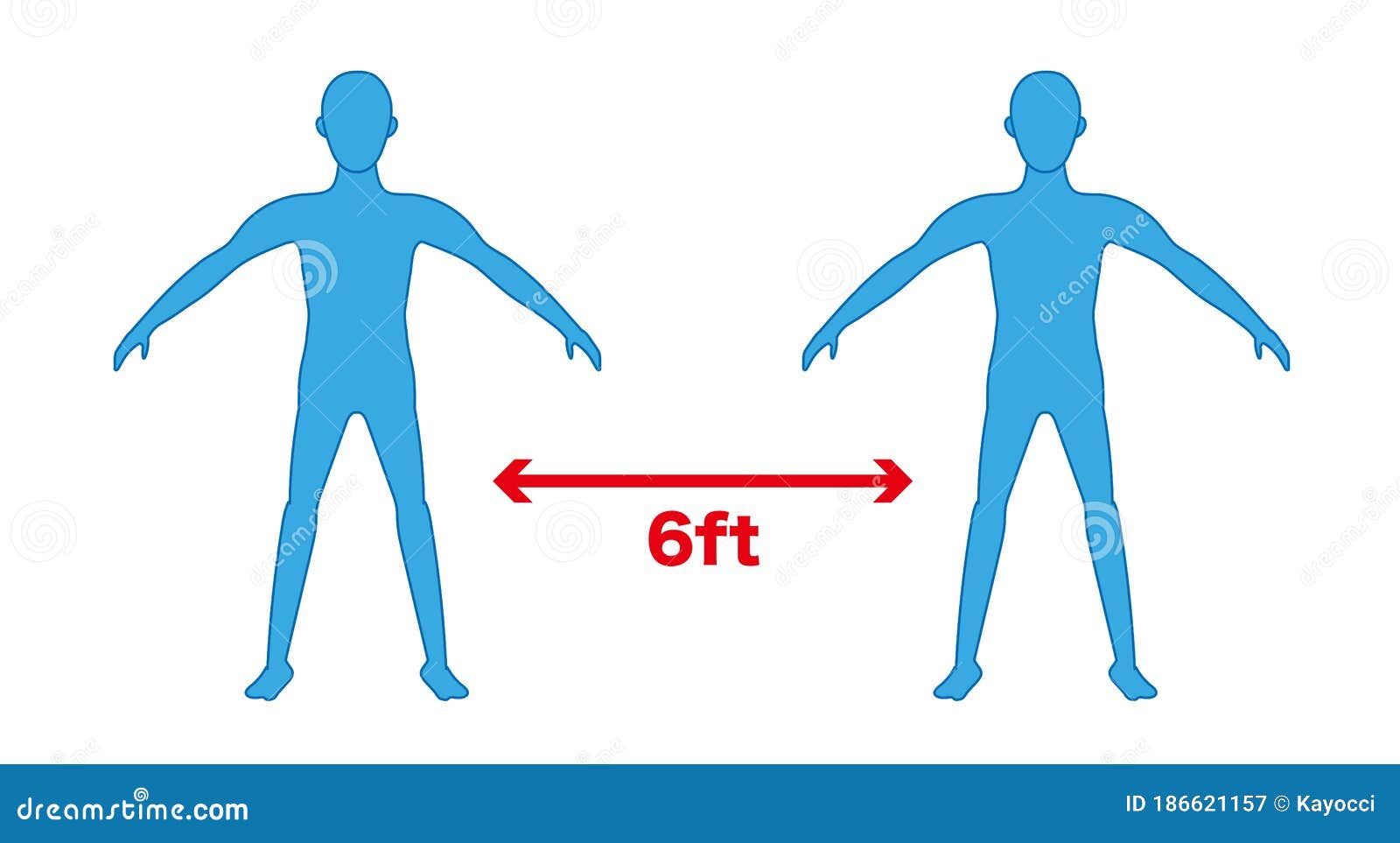 Social Distancing - Image of Distance between People Stock Vector ...