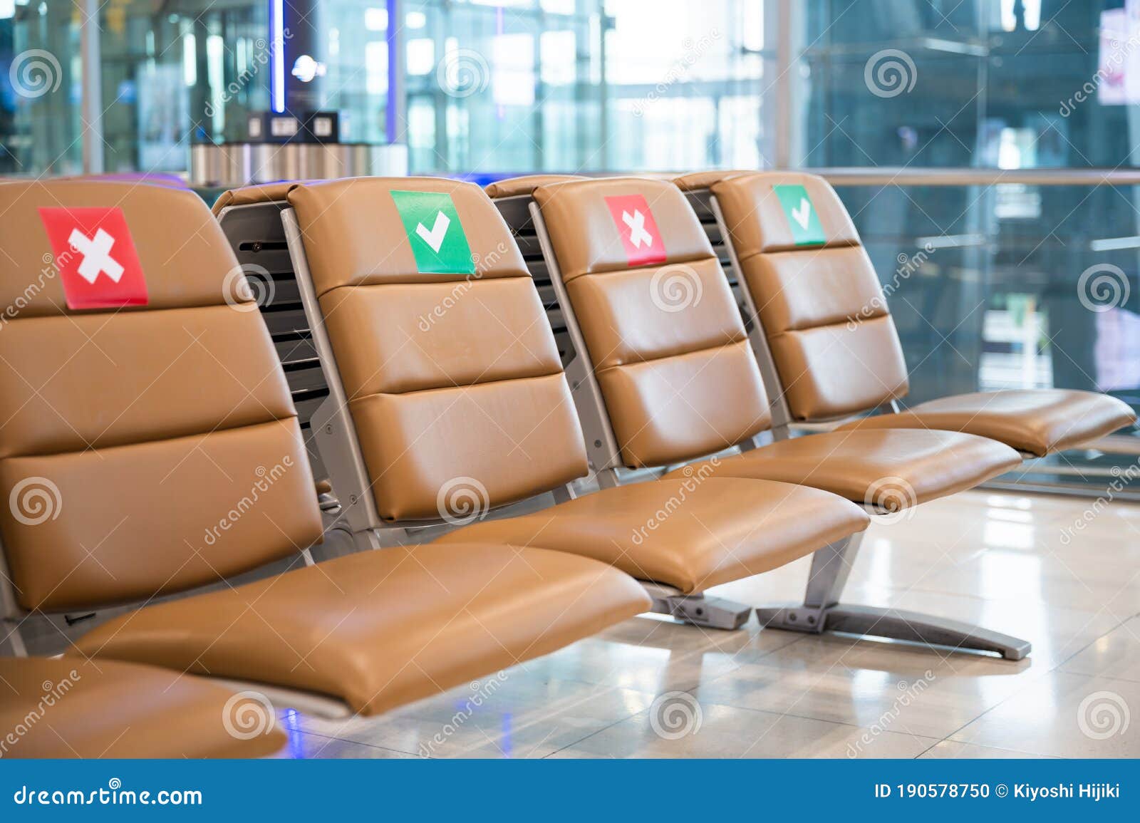 Keep Spaced between Each Chairs Make Separate for Social Distancing in ...