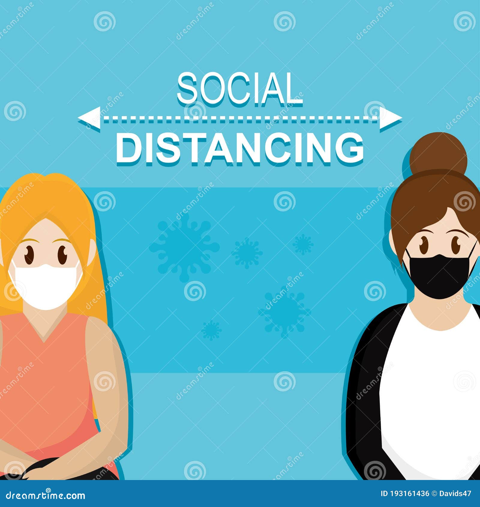 Social distancing poster stock vector. Illustration of pandemic - 193161436