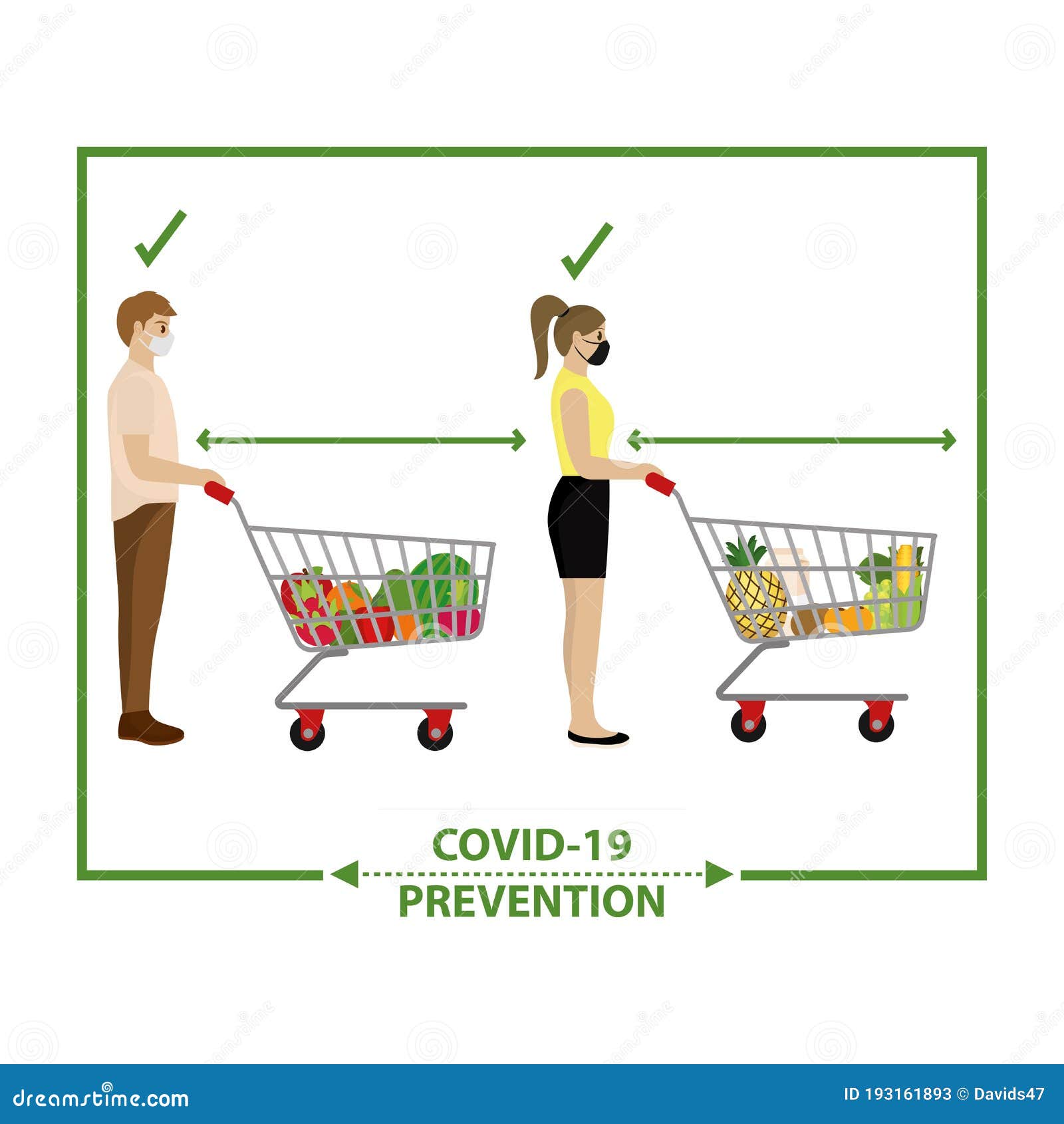 Social distancing poster stock vector. Illustration of covid19 - 193161893