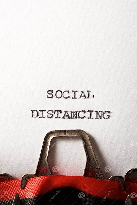 Social distancing text stock image. Image of idea, quarantine - 181088635