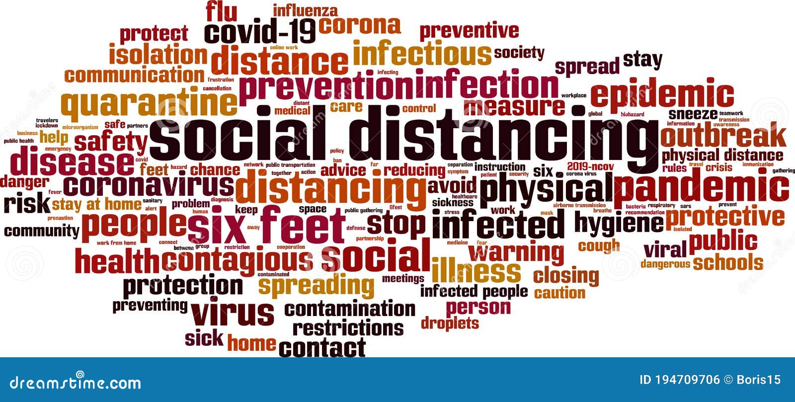 Social Distancing Word Cloud Stock Vector - Illustration of feet, cloud ...