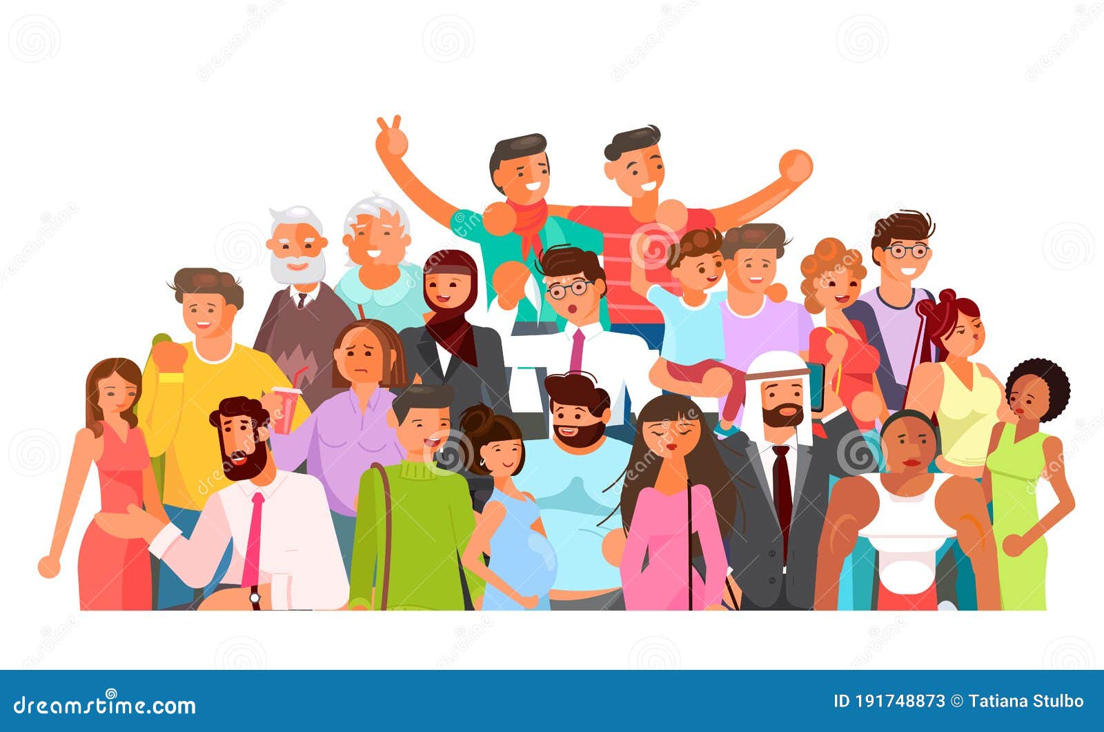 Diversity Crowd - Diverse Group Of Cartoon People With Speech Bubbles ... Diversity Crowd - Diverse Group Of Cartoon People With Speech Bubbles ...