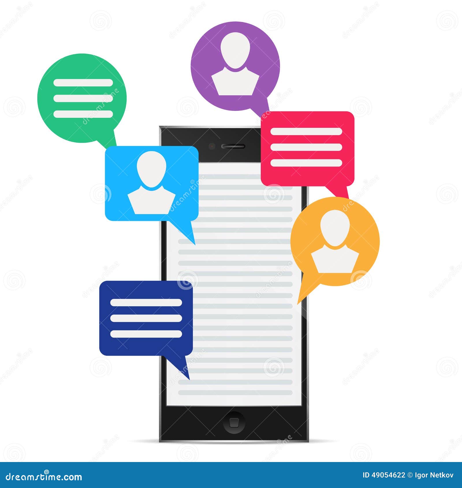 Social element stock vector. Illustration of connection - 49054622