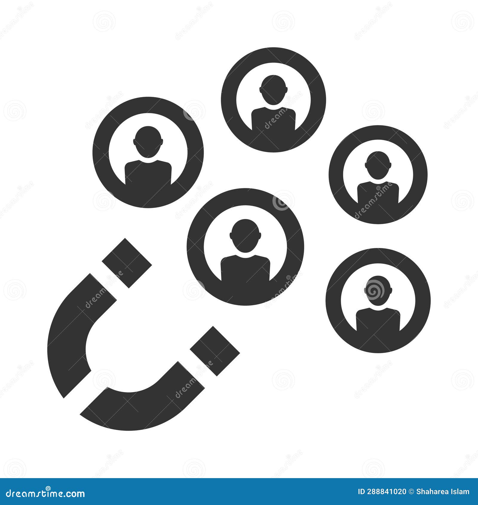 Social engagement Icon stock vector. Illustration of marketing - 288841020