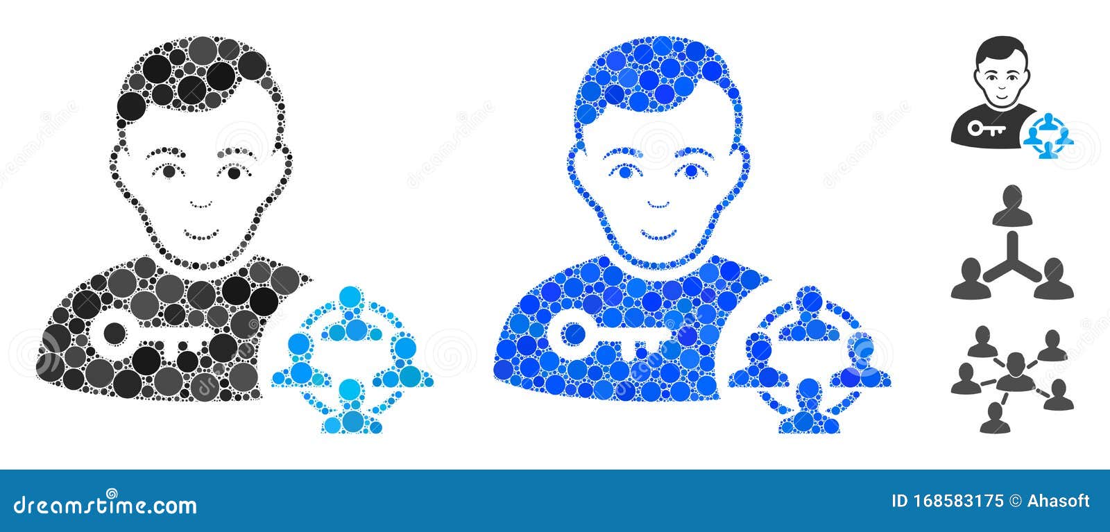 Social Engineer Composition Icon of Circle Dots Stock Vector ...