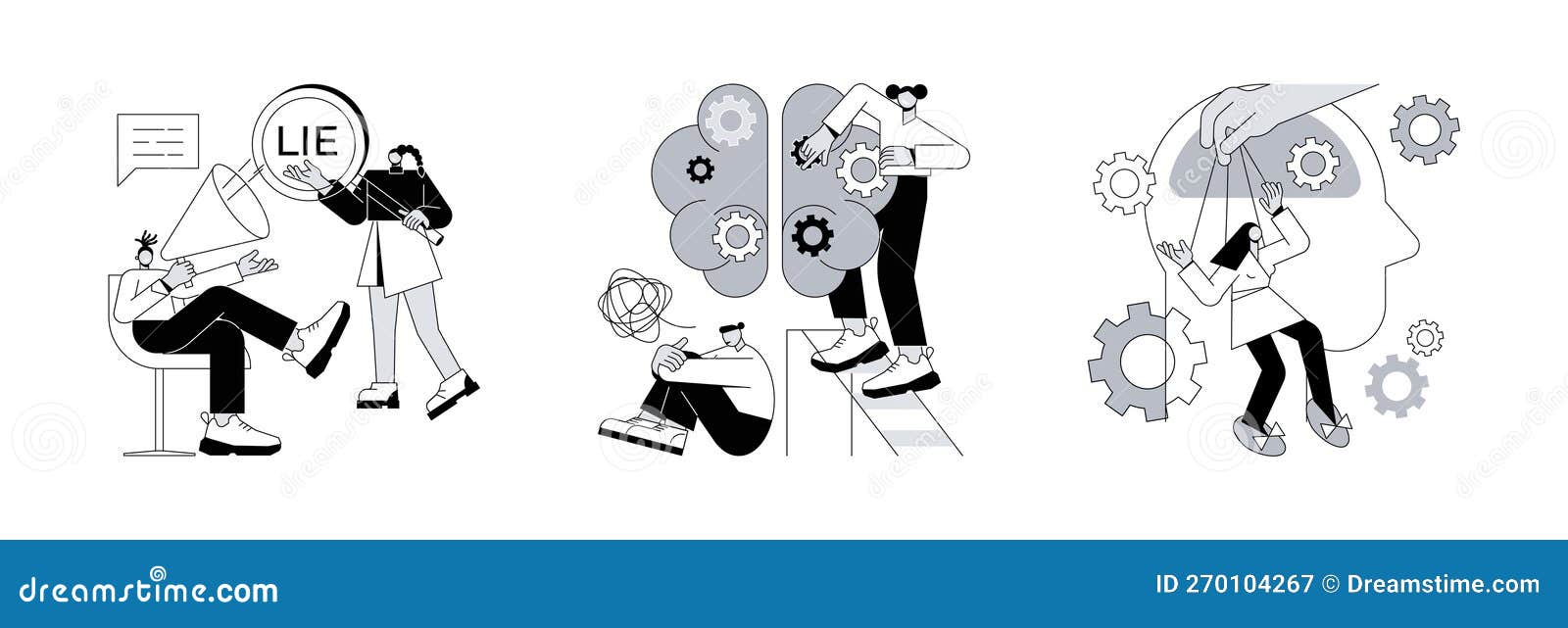 Social Engineering Abstract Concept Vector Illustrations. Stock Vector ...