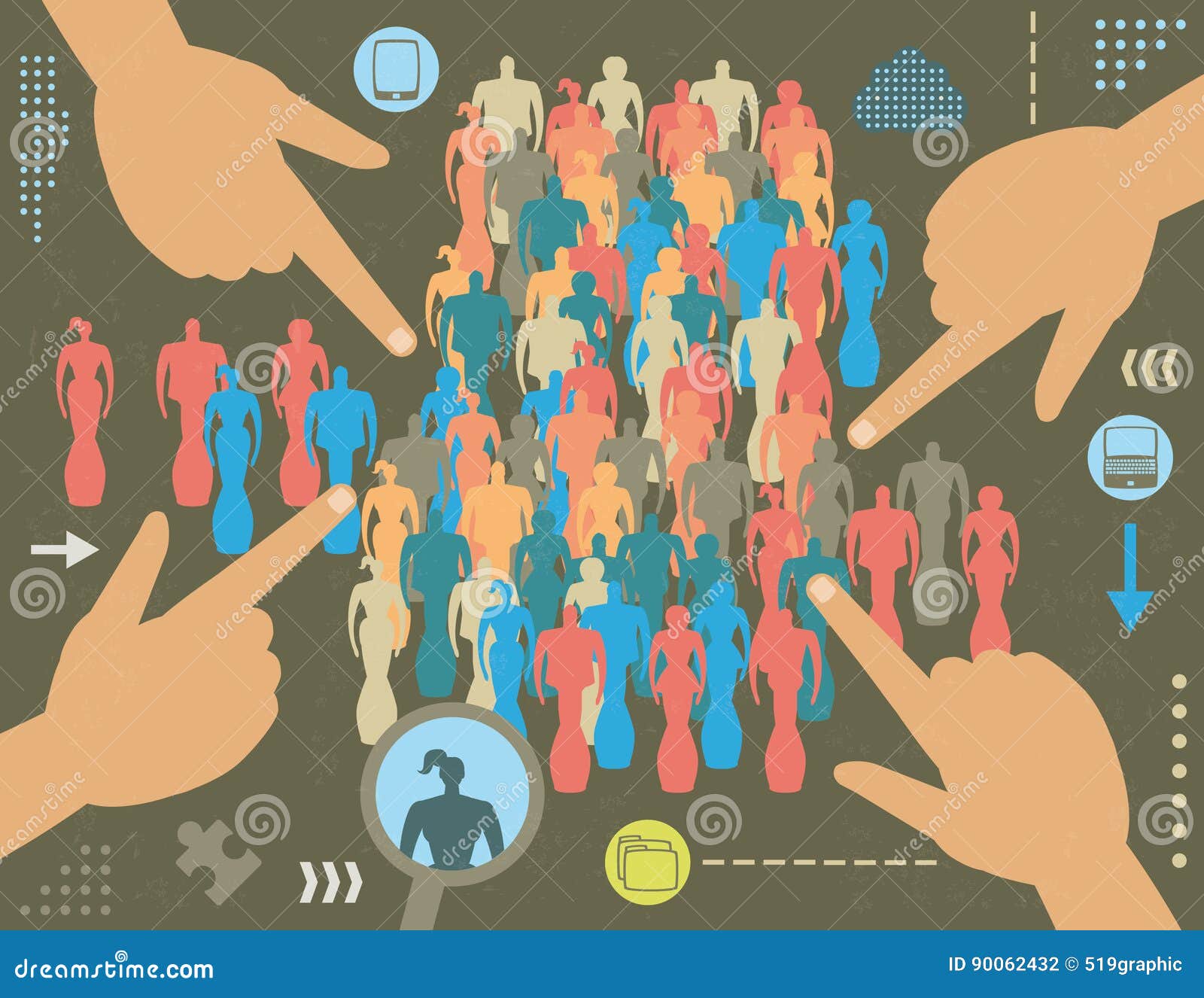 Social Engineering Mind Map, Concept For Presentations And Reports ...